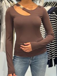 Guess LS Eleanor Buckle Top Bruin W5BP18KC7M2